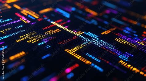 HTML Code On A Dark Background Glowing With A Digital Aesthetic A Visual Representation Of Web