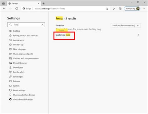 Changing The Fonts In Microsoft Edge For Windows AbilityNet