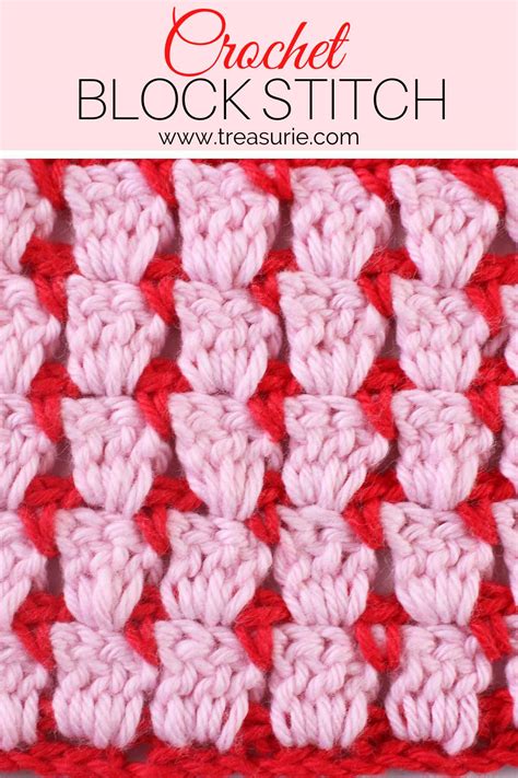 How To Crochet Block Stitch Made Easy Treasurie