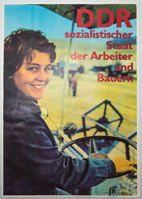 Plakat Ddr Sozialistischer Staat Der Arbeiter Und Bauern Ddr Museum Berlin