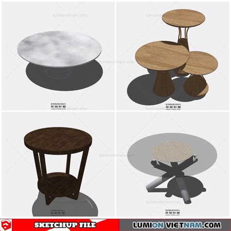 Table Side Sketchup Models By Cuong Covua Table Side Sketchup Models By Cuong Covua