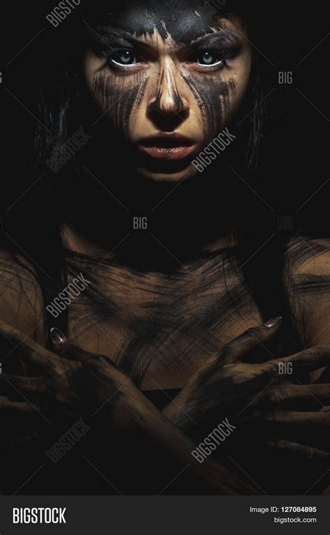 Scary Portrait Woman Image And Photo Free Trial Bigstock