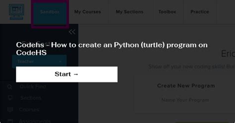 Codehs How To Create An Python Turtle Program On Codehs