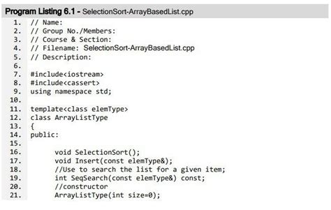 Solved Make A Linked List Version Of Program Listing 61