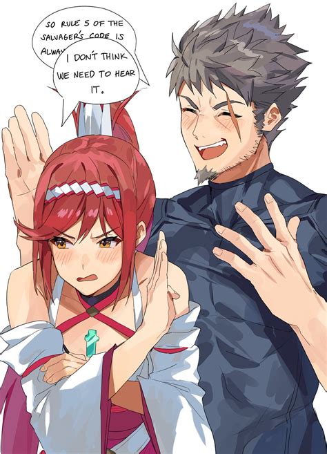 Rex And Glimmer By Kamuuei R Xenoblade Chronicles