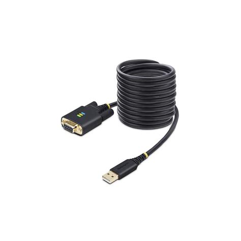 Startech Startech Com 10ft 3m Usb To Null Modem Serial Adapter Cable Com Retention Ftdi Usb A To