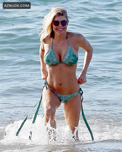 Fergie Sexy Beach Body In Tiny String Bikiniin Maui Hawaii AZNude