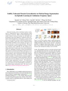 FedDG Federated Domain Generalization On Medical Image Feddg Federated Domain