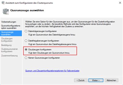 Failover Cluster In Windows Server 2016 Azure Als Quorum Zeuge Windowspro