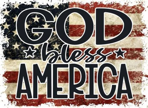 God Bless America Vintage Flag Elso Graphics