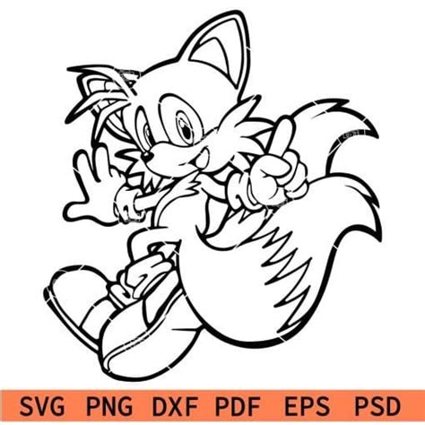 Tails Sonic Svg Sonic Outline Svg Sonic The Hedgehog Svg Svg Docker