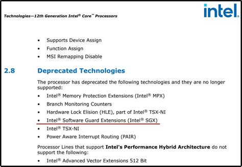 Intel Removes Sgx Support From Some Processors