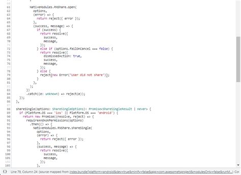 Share Open Always In The Catch On Android Issue React Native Share React Native