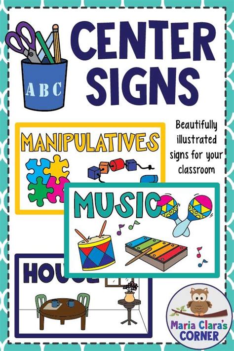 Classroom Center Signs