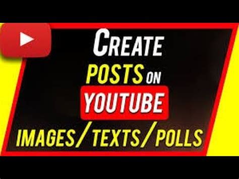 How To Create Polls Posts On Youtube From IPhone Computer YouTube