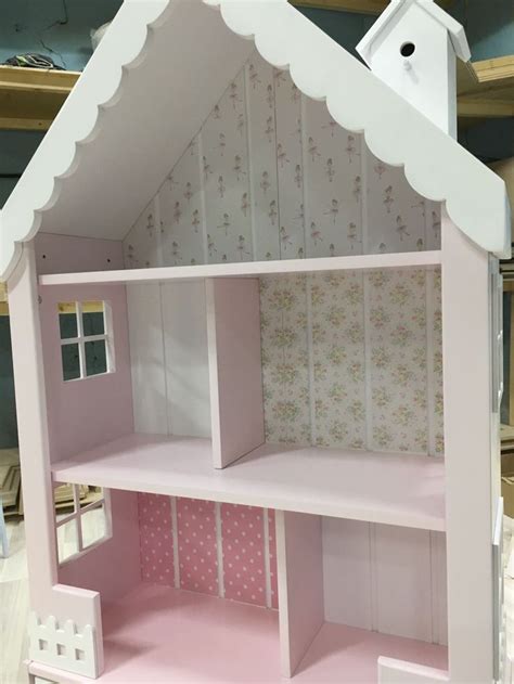 Кукольный дом стеллаж с узким ящиком и обоями в интернет магазине на Ярмарке Мастеров Москва