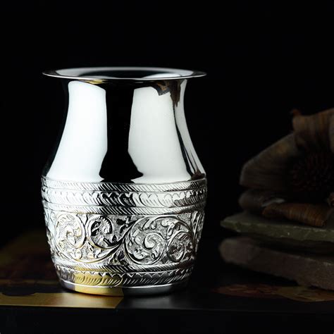 Completely Handcrafted Made In Brass Silver Plated And Lacquered
