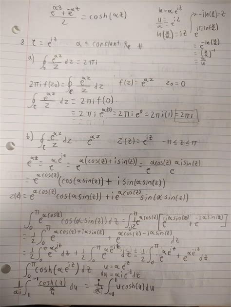 Complex Variables Integration Using Couchys Integral Formula And