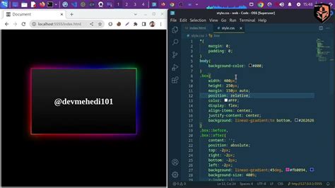 Animated Gradient Shadow Effects Drop Shadow With Gradient