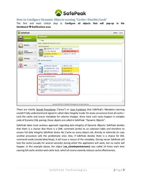 safepeak configuration guide