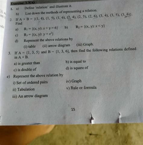 exercise 1 3 a 1 a define relation and illustrate it filo