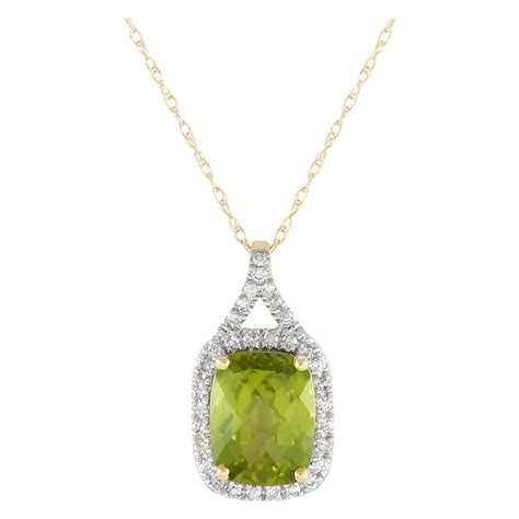 Lb Exclusive 14k Yellow Gold 013ct Diamond And Topaz Oval Pendant Pd4