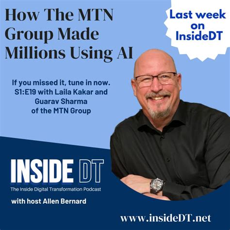 The Inside Digital Transformation Podcast On Linkedin Digitaltechnology Digitaltech Podcast