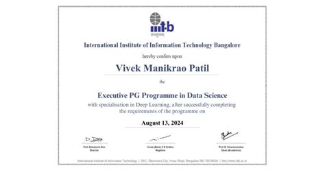 Vivek Patil On Linkedin Executive Pg Programme In Data Sciencejuly
