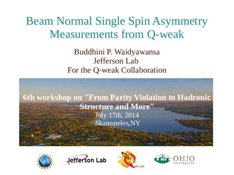 Pdf Beam Normal Single Spin Asymmetry Measurements From Q Weak