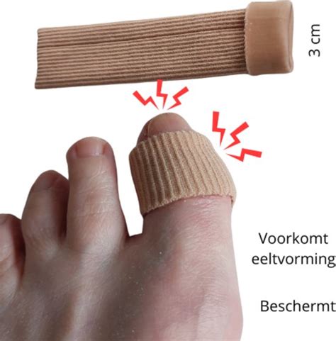 Teentube Gel Tube Bescherming Pijnlijke Tenen Voorkomt Eelt