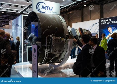 High Bypass Turbofan Aircraft Engine Installed On Modern Passenger Jet