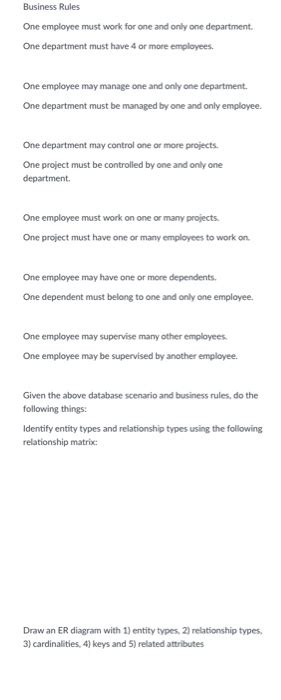 solved 1 write down database three level schema 2 write