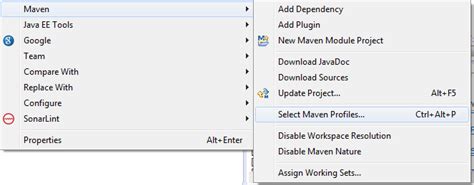 Java Eclipse Import Dependencies That Are Declared In A Maven Profile Stack Overflow
