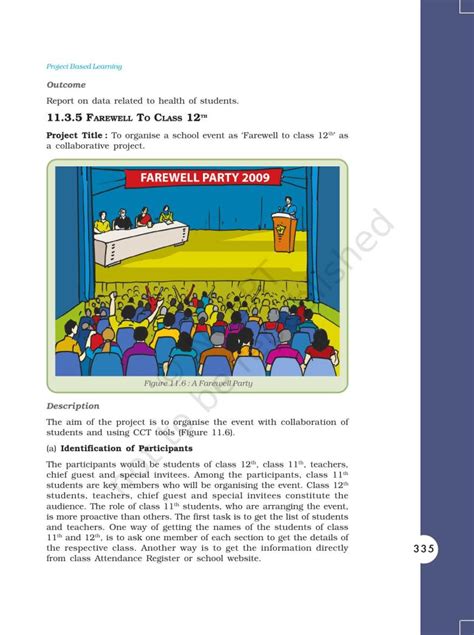 Ncert Book For Class 11 Computers Chapter 11 Project Based Learning