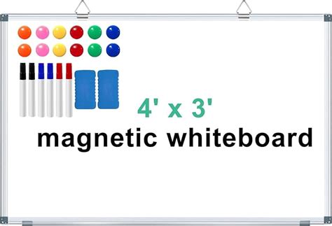 Large Dry Erase White Boardmagnetic Whiteboard Aluminum Presentation