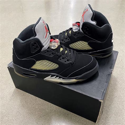 Zapatillas Mujer Air Jordan 5 Retro Og Bg Black Fire Redmetallic Air