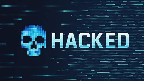 Binary Code With The Words Hacked Premium Ai Generated Vector