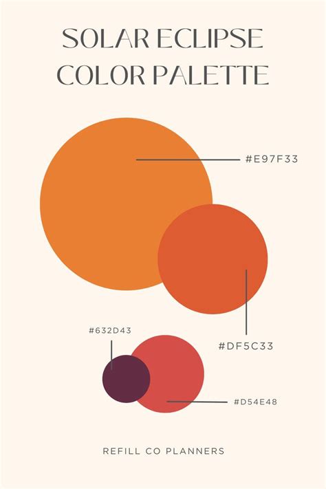 Solar Eclipse Color Palette In 2024 Mood Board Inspiration Color