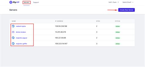 creating servers flywp
