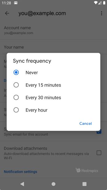 How To Automatically Sync The Cpanel Email In Android Or Stop The