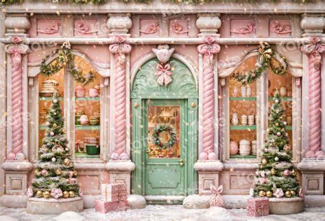Kate Christmas Pink Store Backdrop Designed By Chain Photography Kate