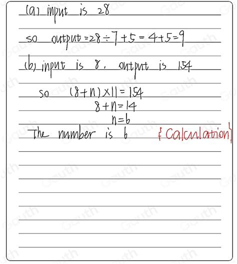 Solved Here Is A Number Machine Input 7 5 Output A Work Out The Output When The Input Is