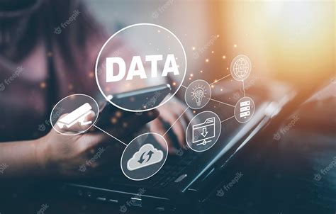 Premium Photo Businessman Using A Laptop With Analytics And Data