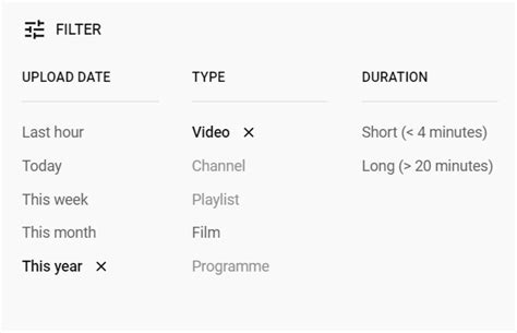 youtube search filters r youtube