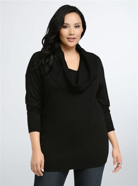 Cowl Neck Tunic Sweater From The Plus Size Fashion Community At