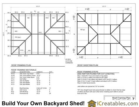 Gable Roof Plan Drawing