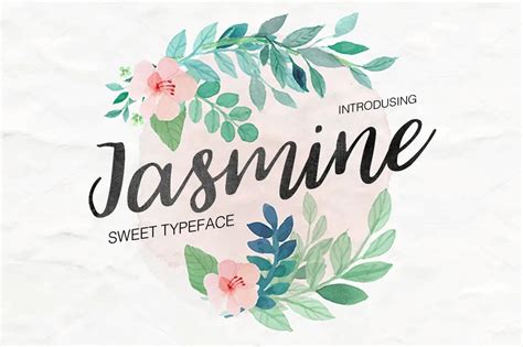 jasmine script font all free fonts