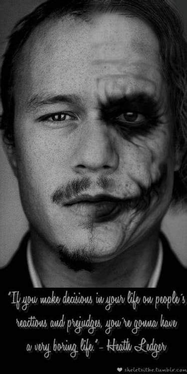 Actor Heath Ledger Life Quotes Sayings Make Decisions 375×750