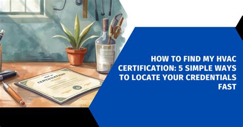 How To Find My Hvac Certification 5 Simple Ways To Locate Your Credentials Fast