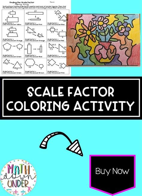 finding the scale factor of similar figures coloring activity